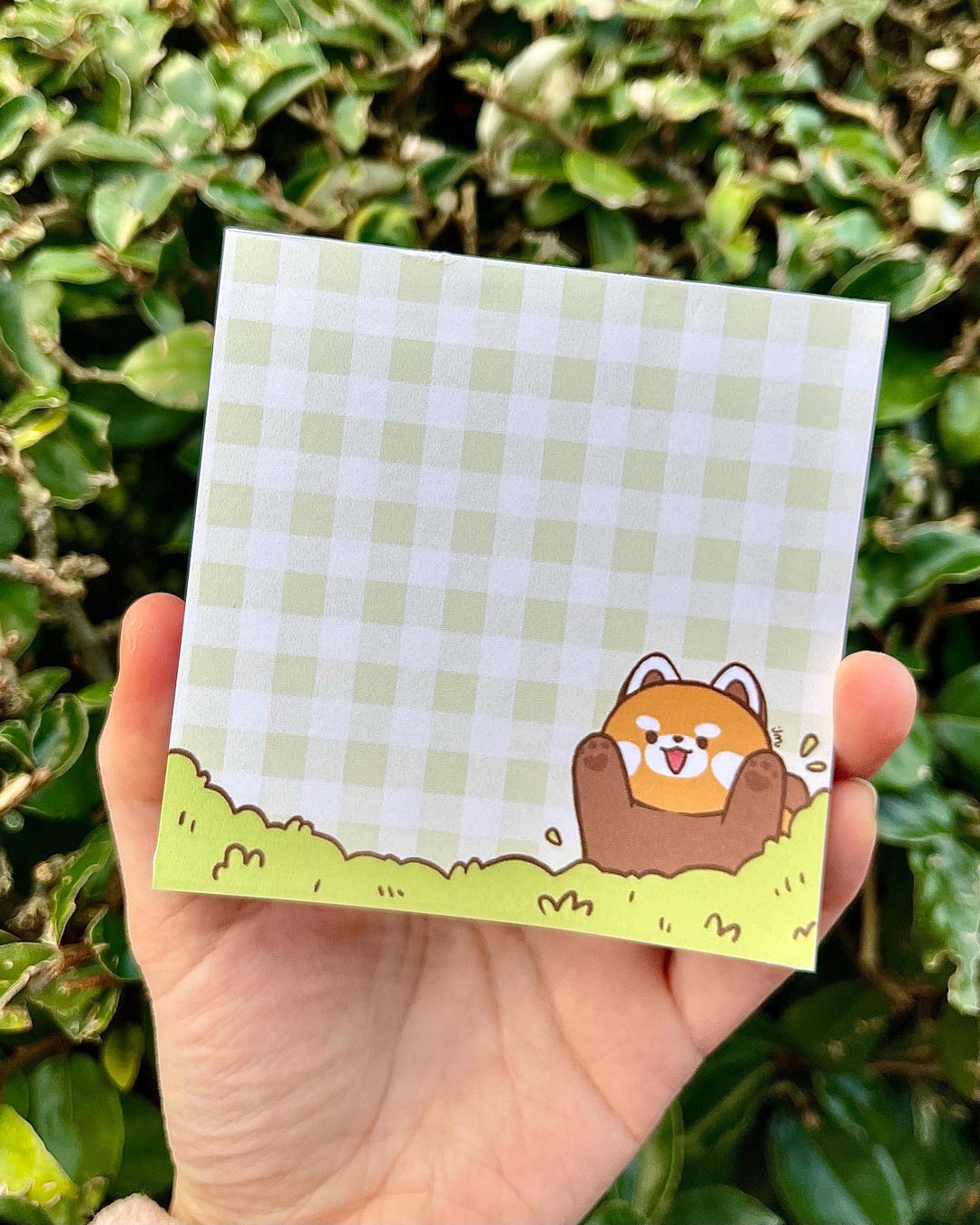 Cute Fun Red Panda Memo Notepad - Etsy