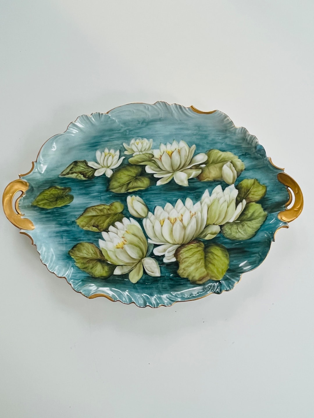 Very Rare Antique Rosenthal Porcelain Louis XIV Oval Trayplatter Hand ...