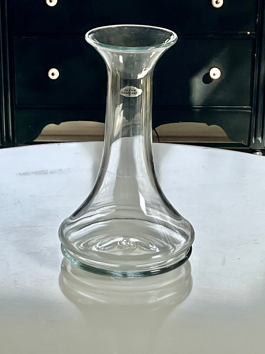 Vintage Blenko Server Decanter 786L Blown Glass Rough Pontil Vase ...