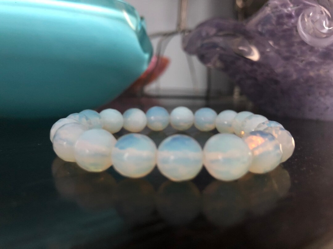 Opal: Opalescent Bead Bracelet Stretch Bracelet Children's Jewelry ...