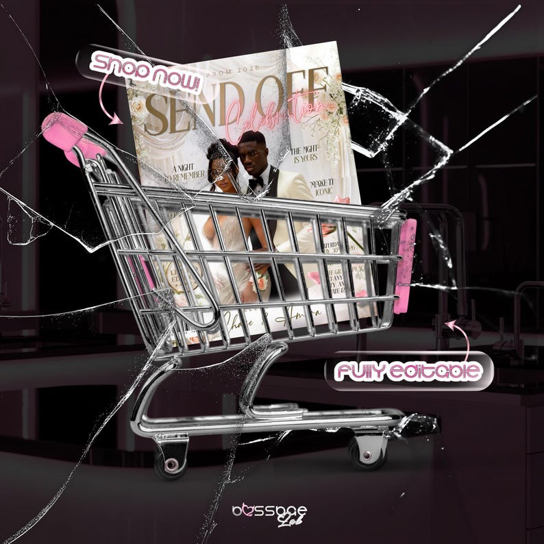 Prom Send off Flyer, DIY Prom Queen Flyer, Prom Send off Event, Prom ...