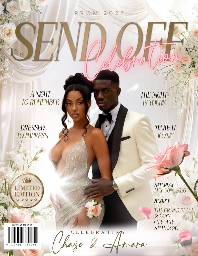 Prom Send off Flyer, DIY Prom Queen Flyer, Prom Send off Event, Prom ...