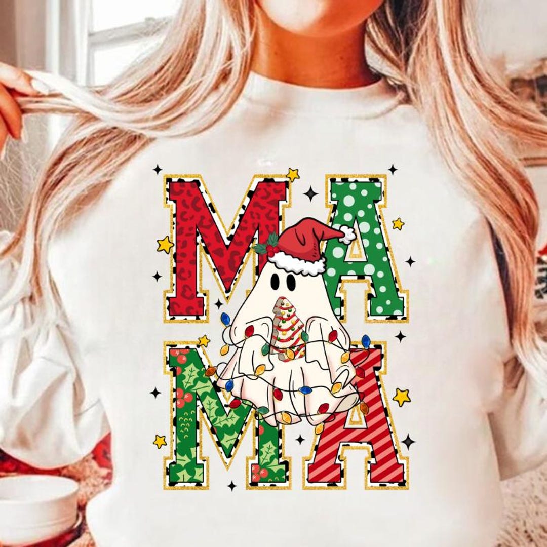 Christmas Mama Png, Mama Claus Png, Christmas Ghost Png, Mama Ghost ...