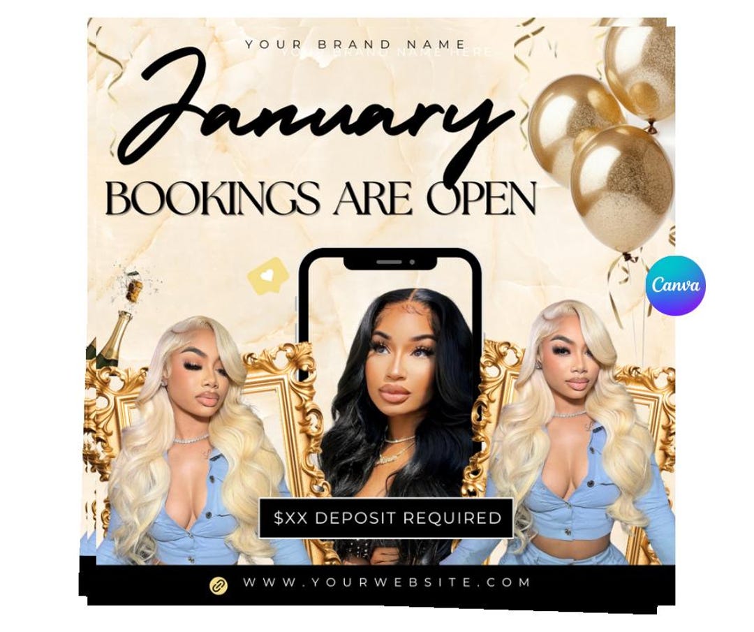 New Year Booking Flyer, January Flyer, Booking Flyers, Lash Flyer, Nail ...