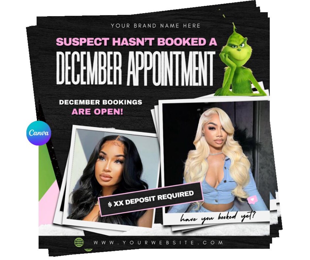 December Booking Flyer, December Flyer, Booking Flyers, Lash Flyer ...