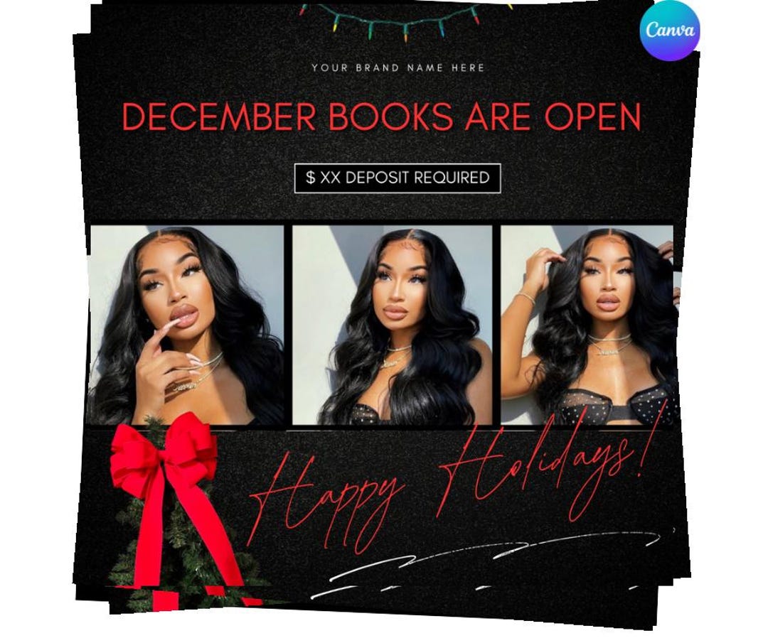 December Booking Flyer, December Flyer, Booking Flyers, Lash Flyer ...