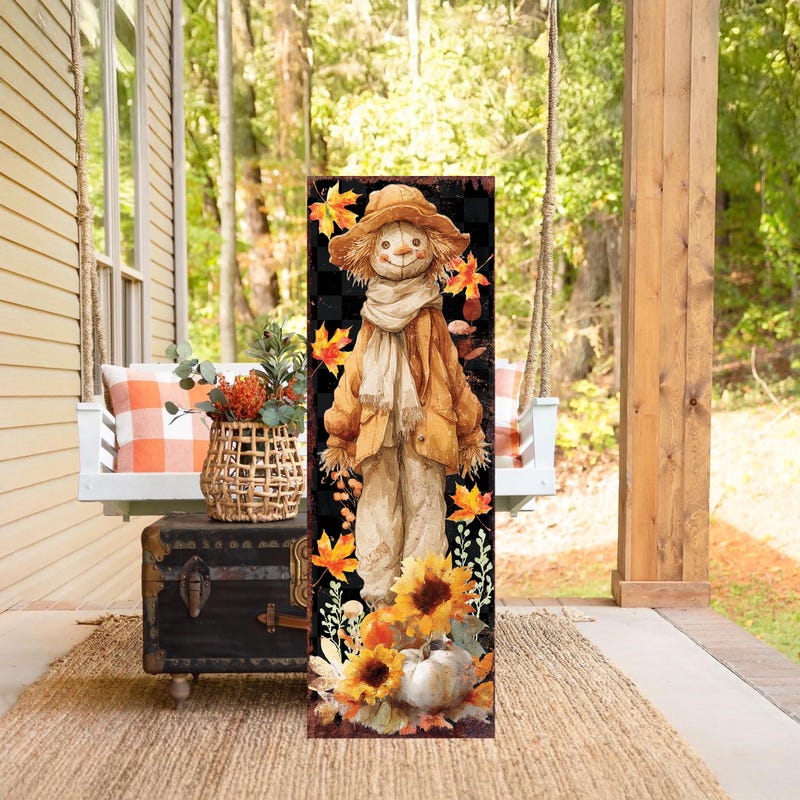 Scarecrow Front Porch Welcome - Etsy