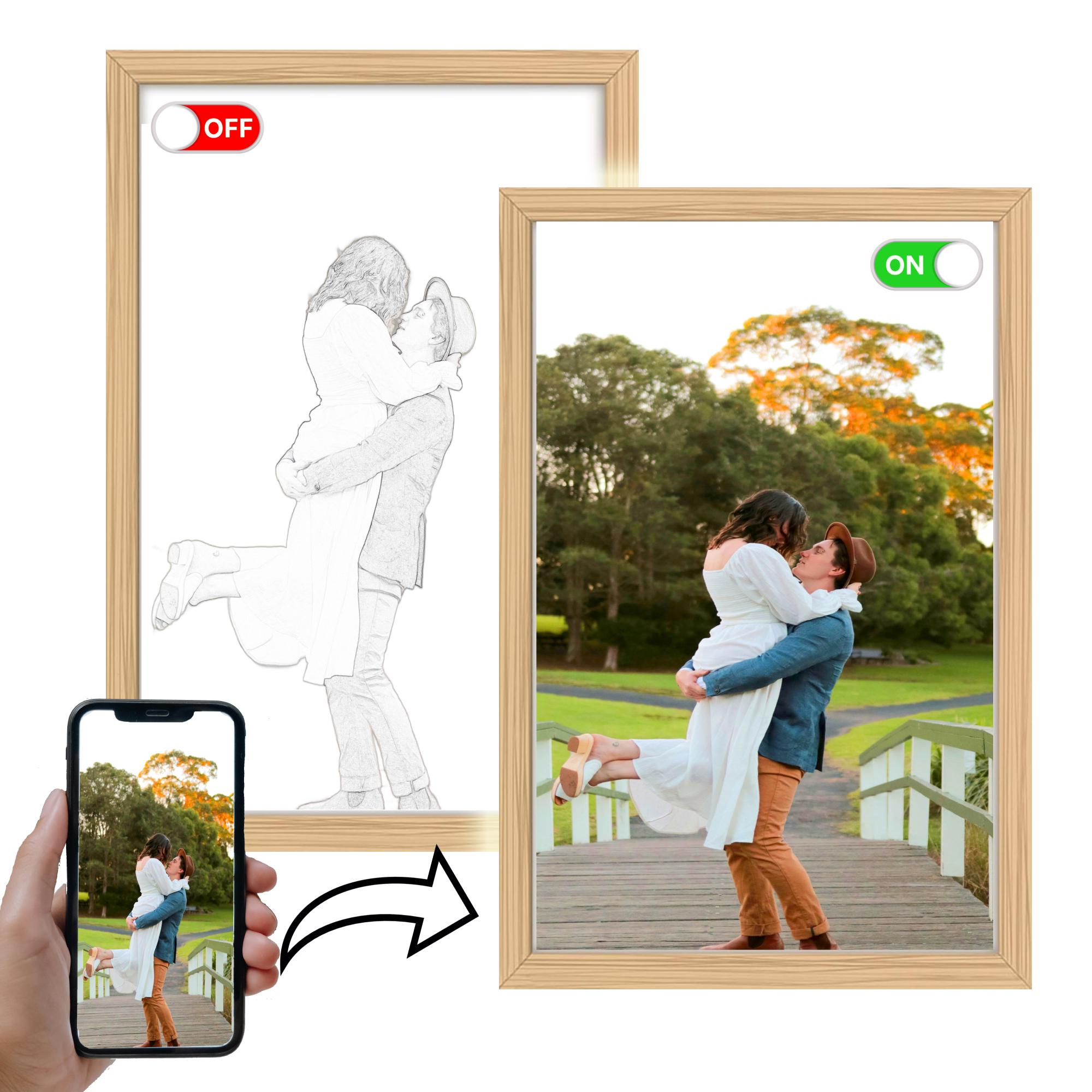 Personalized Light Painting, Custom Photo Painting Wall Light Hangings ...