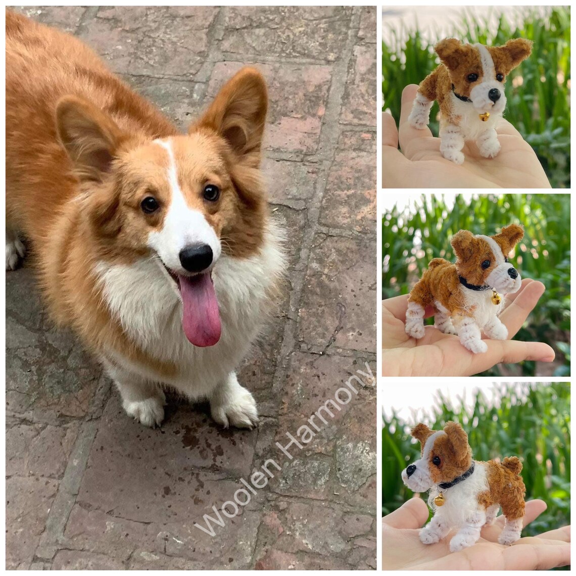 Custom Stuffed Dog, Custom Dog Plush, Custom Crochet Dog, Custom ...