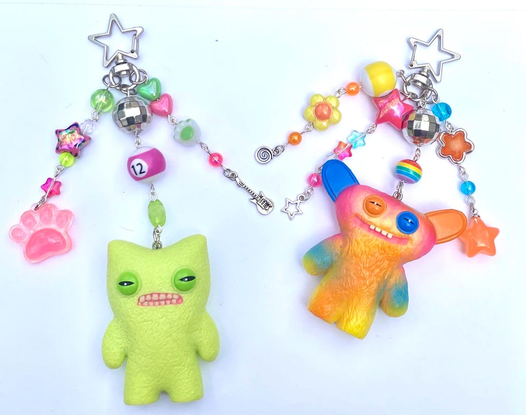 Funky Beaded Fuggler Figure Keychains- Nostalgic Gift Idea, Custom Made ...