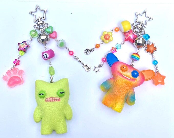Funky Beaded Fuggler Figure Keychains- Nostalgic Gift Idea, Custom Made ...