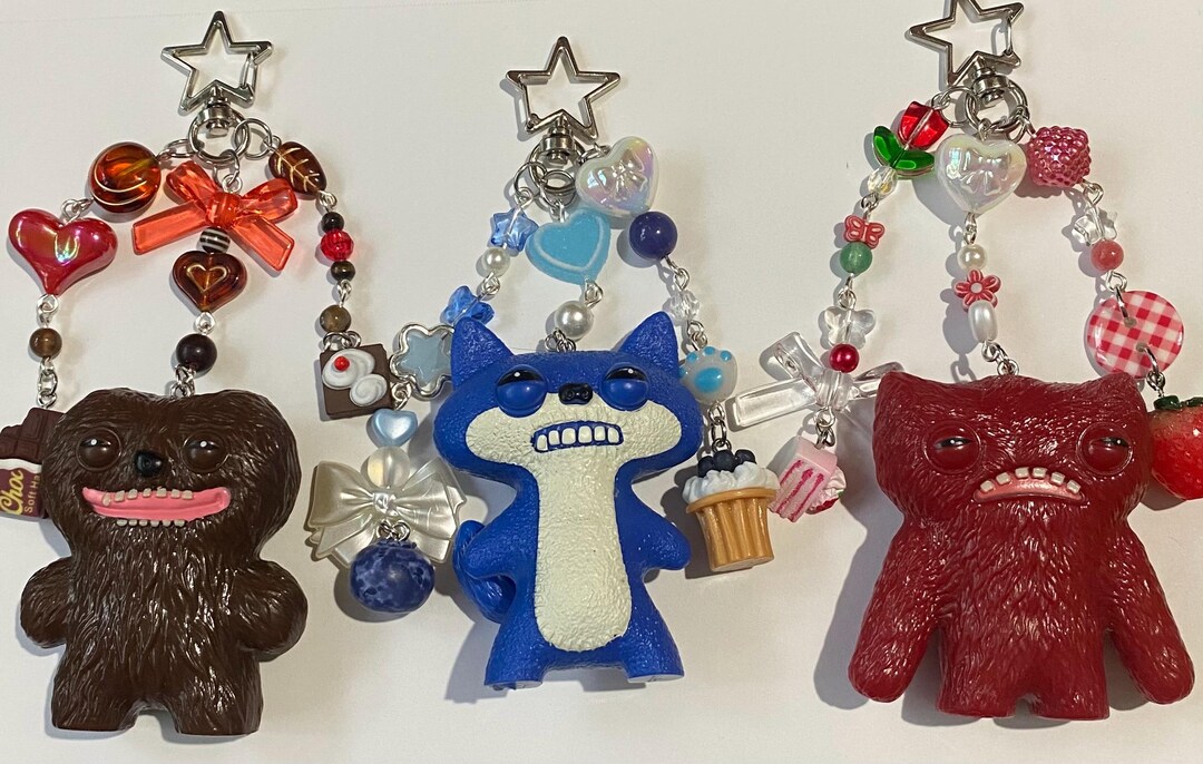 Funky Beaded Fuggler Figure Keychains- Nostalgic Gift Idea, Custom Made ...