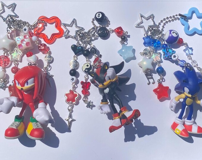 Sega's Sonic the Hedgehog Inspired/themed Beaded Keychains| Sonic ...