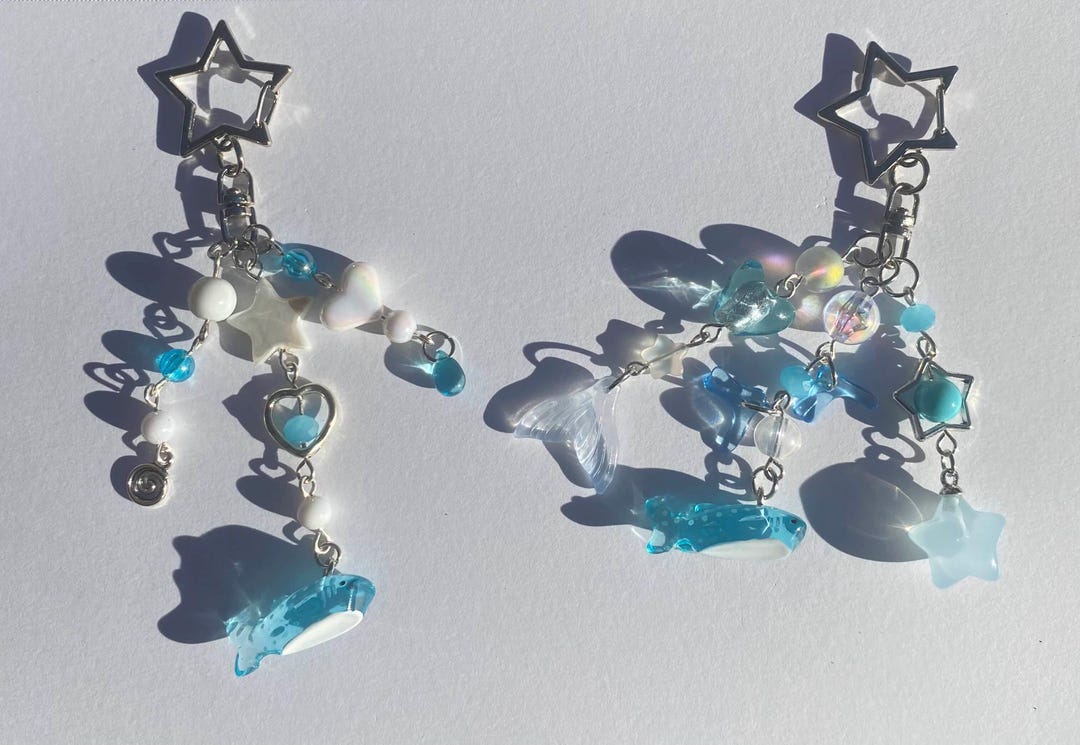 Beach and Ocean Inspired Whale Shark Inspired/aesthetic Keychains ...