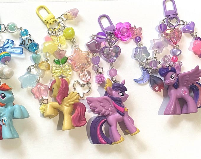Bright, Colorful, Beaded My Little Pony Keychains| Nostalgic and Cute ...