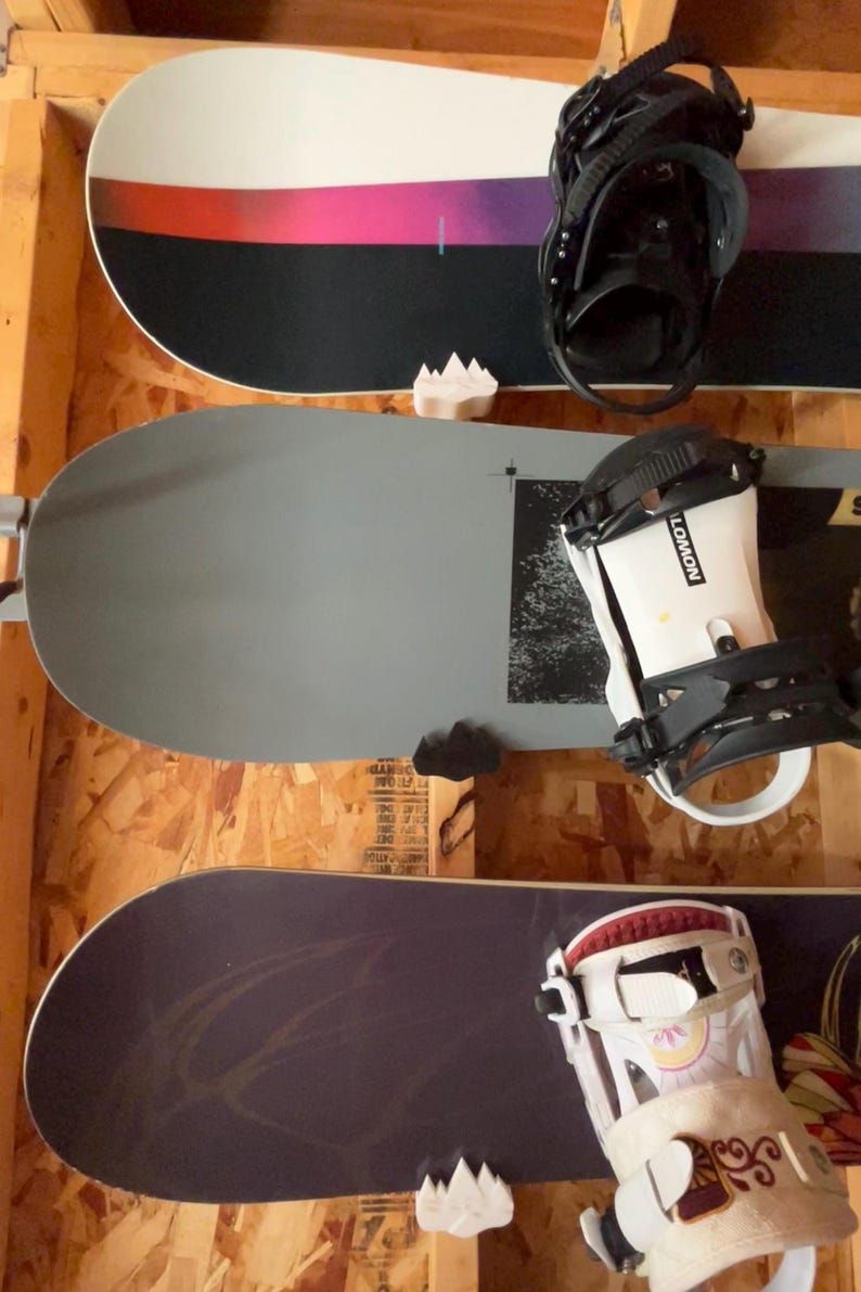 Snowboard Hanger Mount – 3D Printed, Custom Storage Rack, Mountain ...