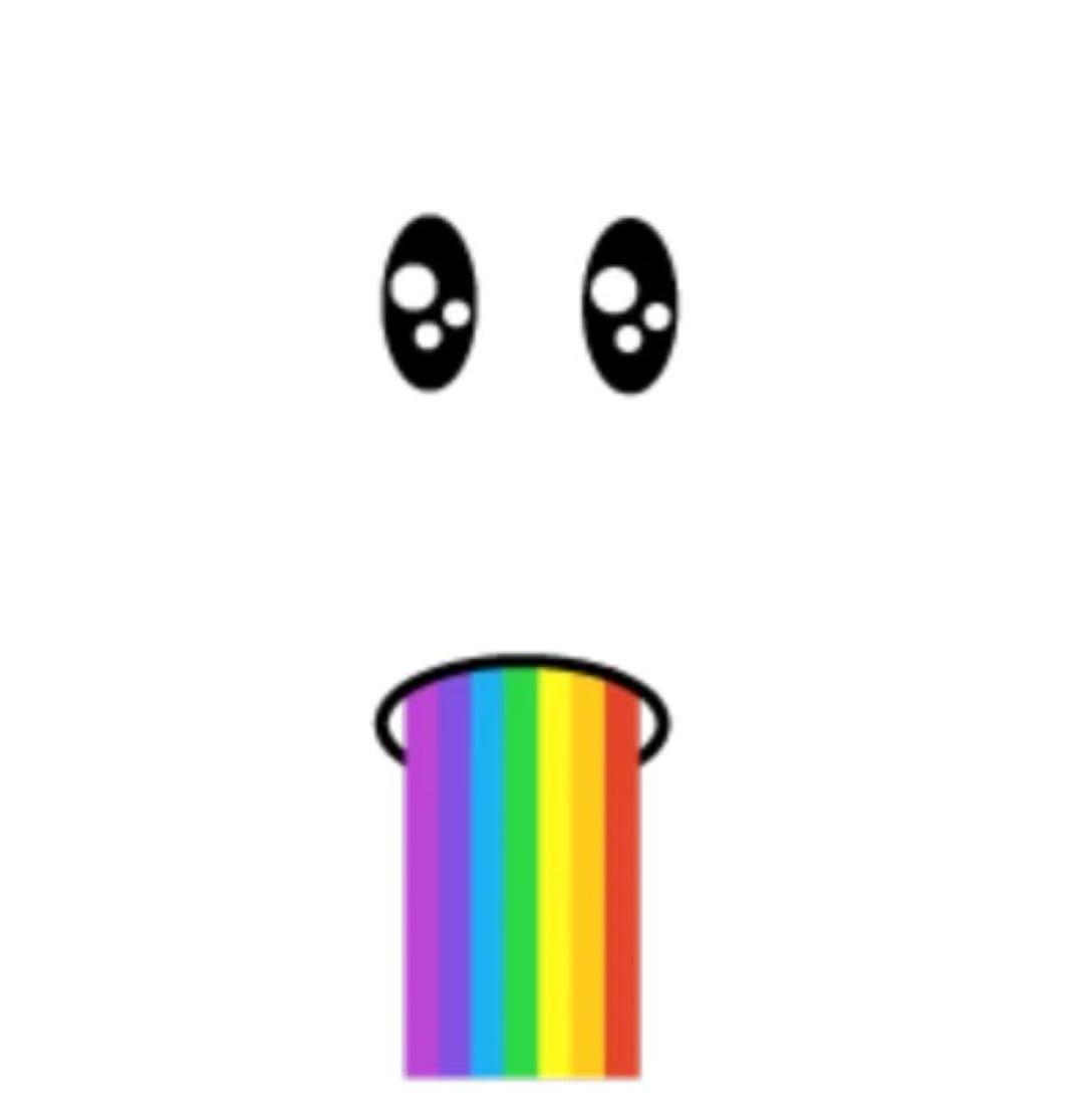 Roblox DLC Rainbow Barf Face Limited Edition *DIGITAL Code* Worldwide ...
