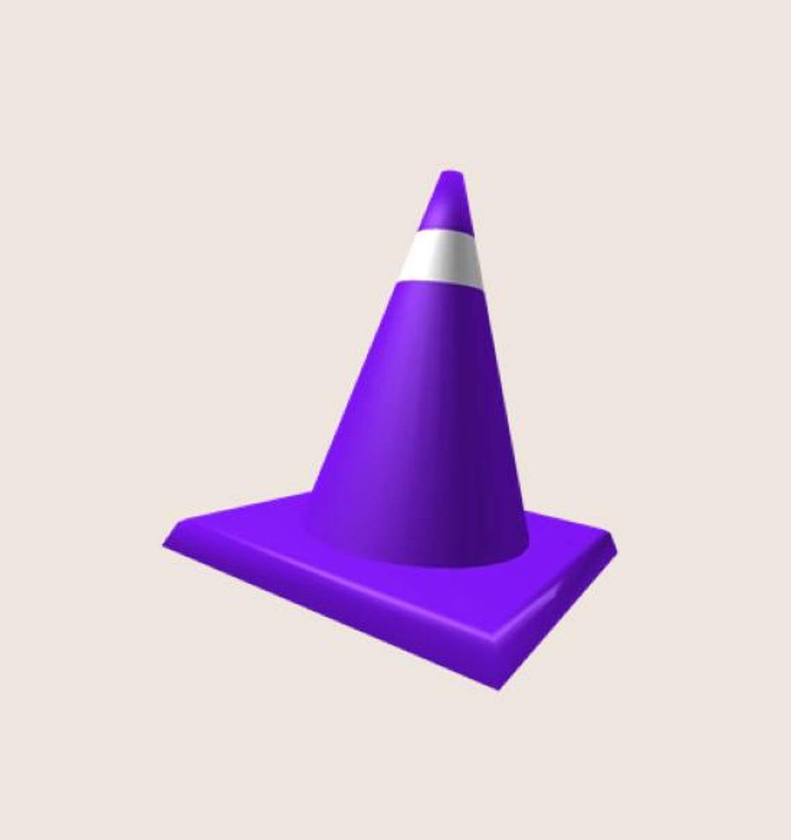 Roblox DLC Purple Traffic Cone Limited Edition *DIGITAL Code* Worldwide ...