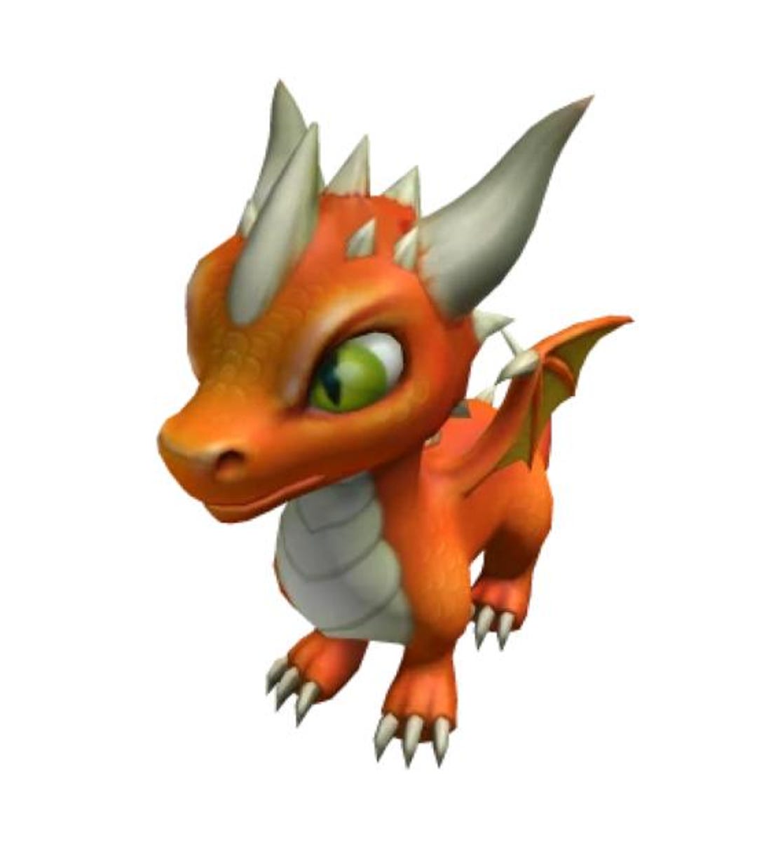 Roblox DLC Mini Orange Dragon Shoulder Pet Limited Edition *DIGITAL ...