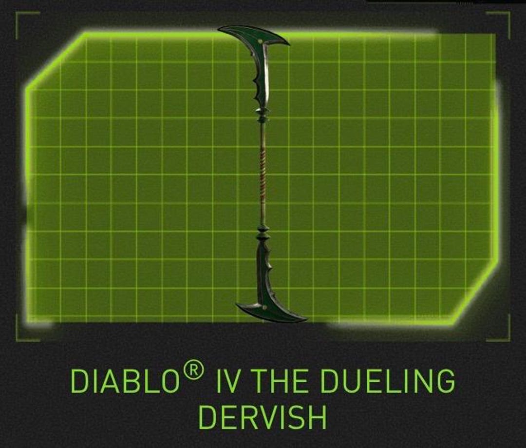 Diablo IV the Dueling Dervish Glaive Limited Edition DIGITAL CODE ...