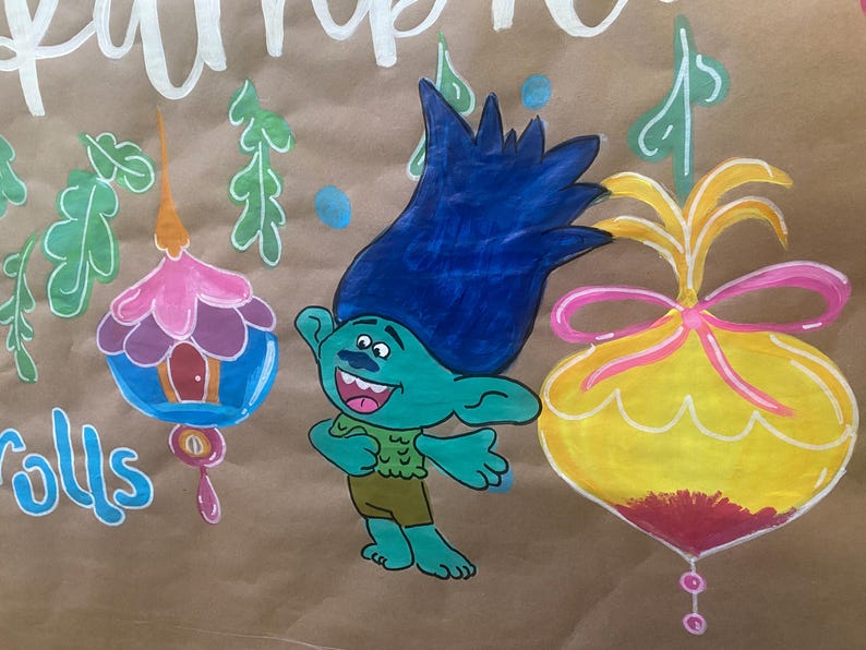 Trolls Banner - Etsy