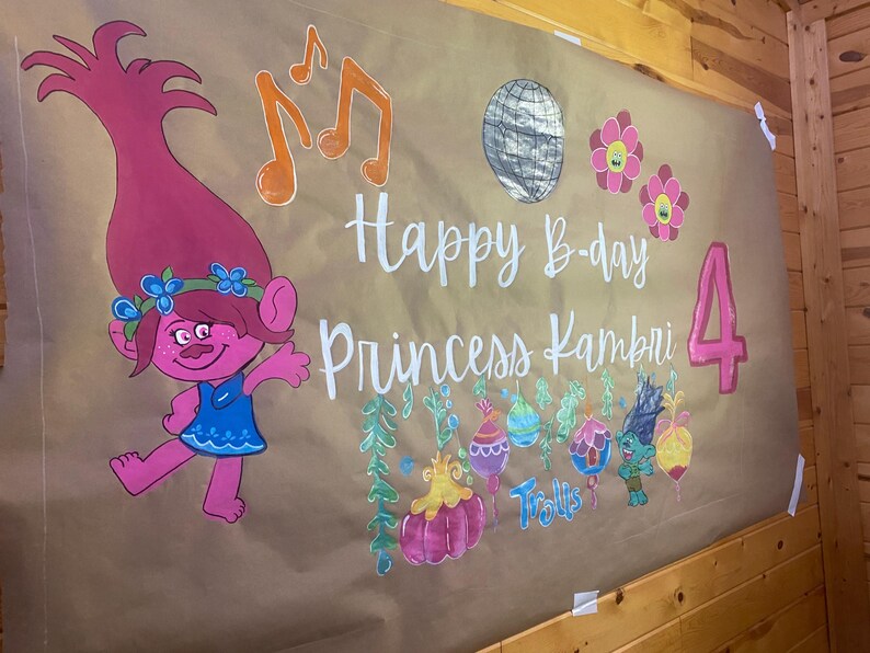 Trolls Banner - Etsy