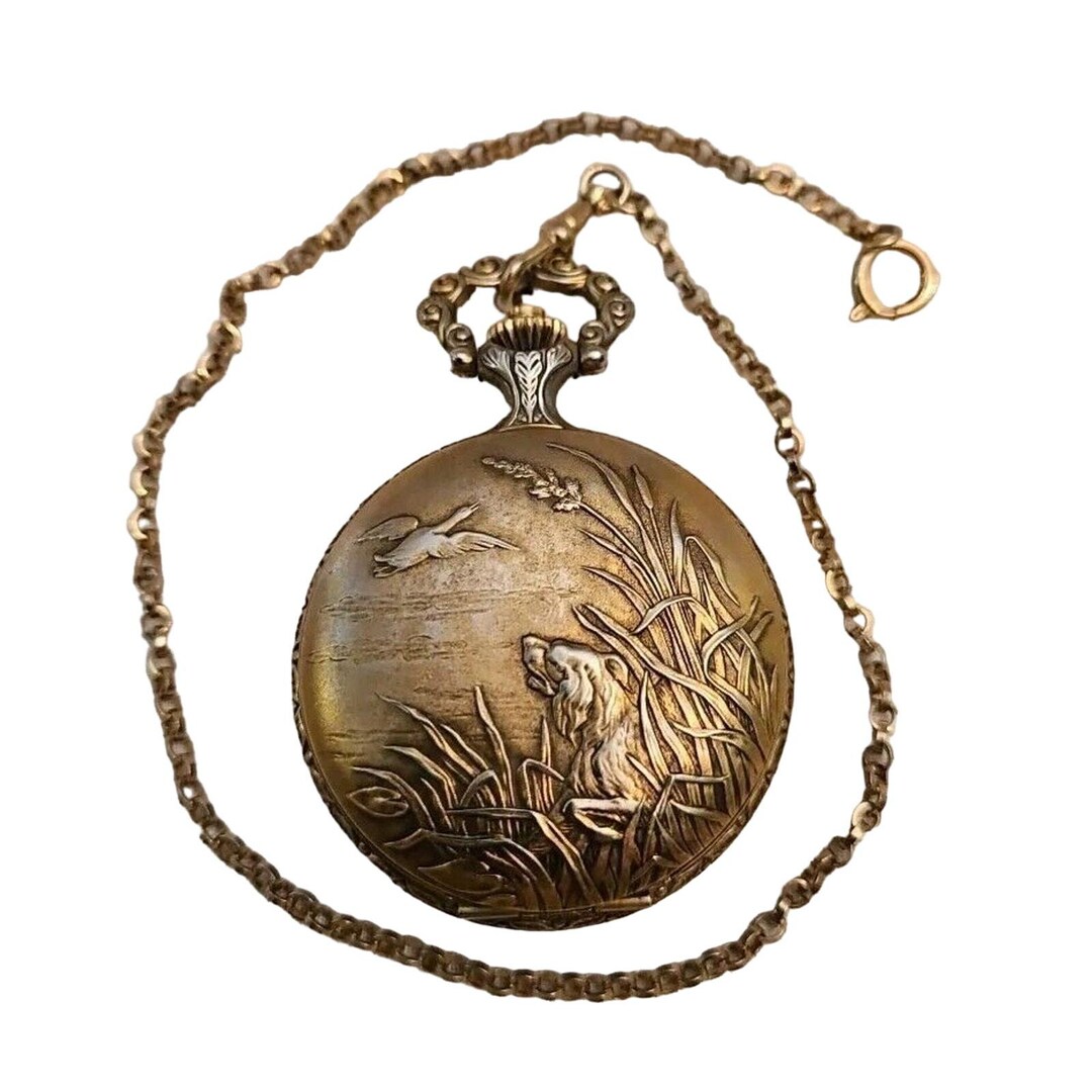 Andre Rivalle 17 Jewels Swiss Made Mechanical Wind up Pocket Watch ...