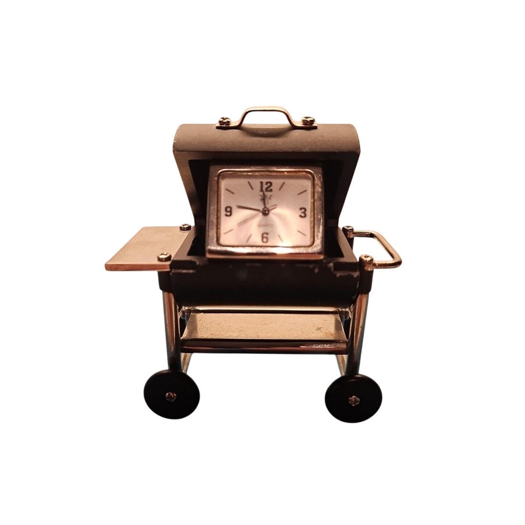 Miniature Barbecue Clock From "waterbury Clock Company" Presented by ...