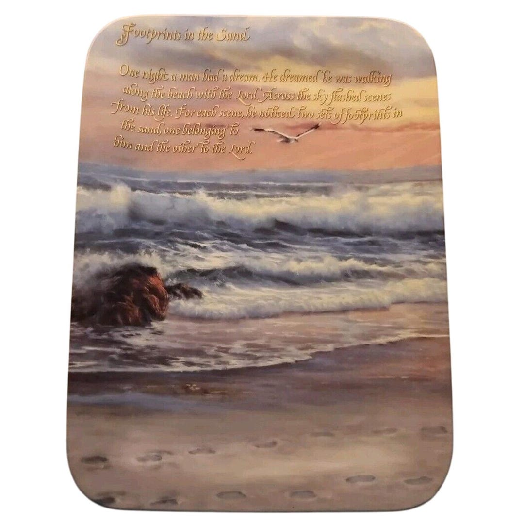 Walking With the Lord by Sharon Rickert 1 Footprints the Sand 84-B10 ...