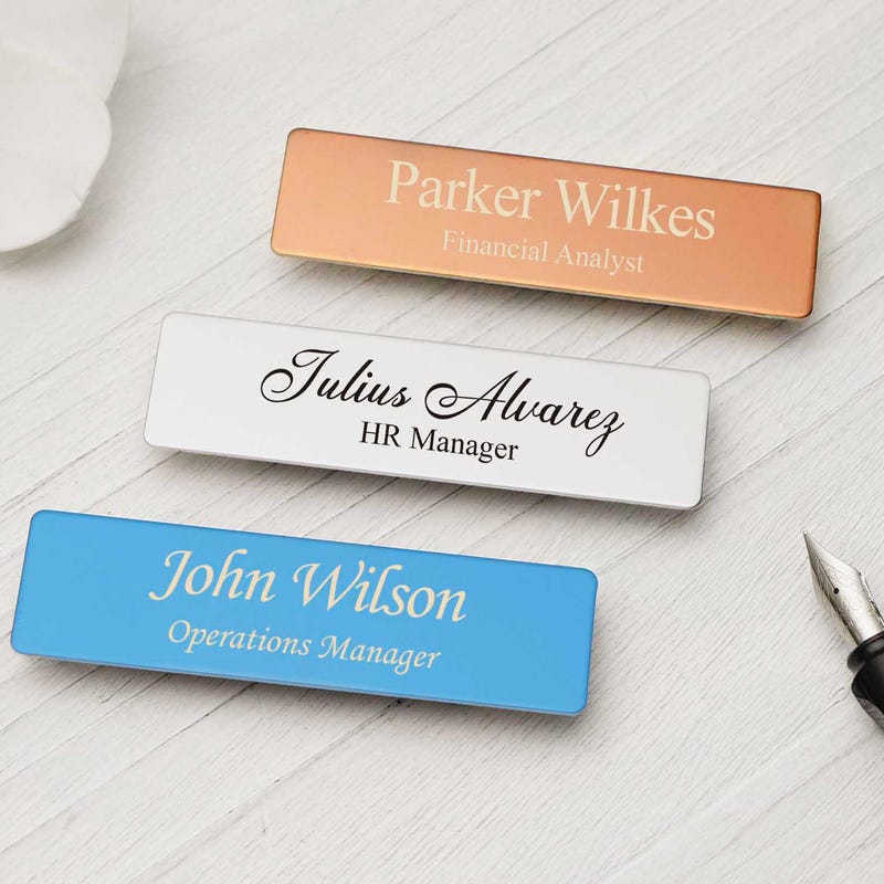 Custom Magnetic Name Tags - Etsy