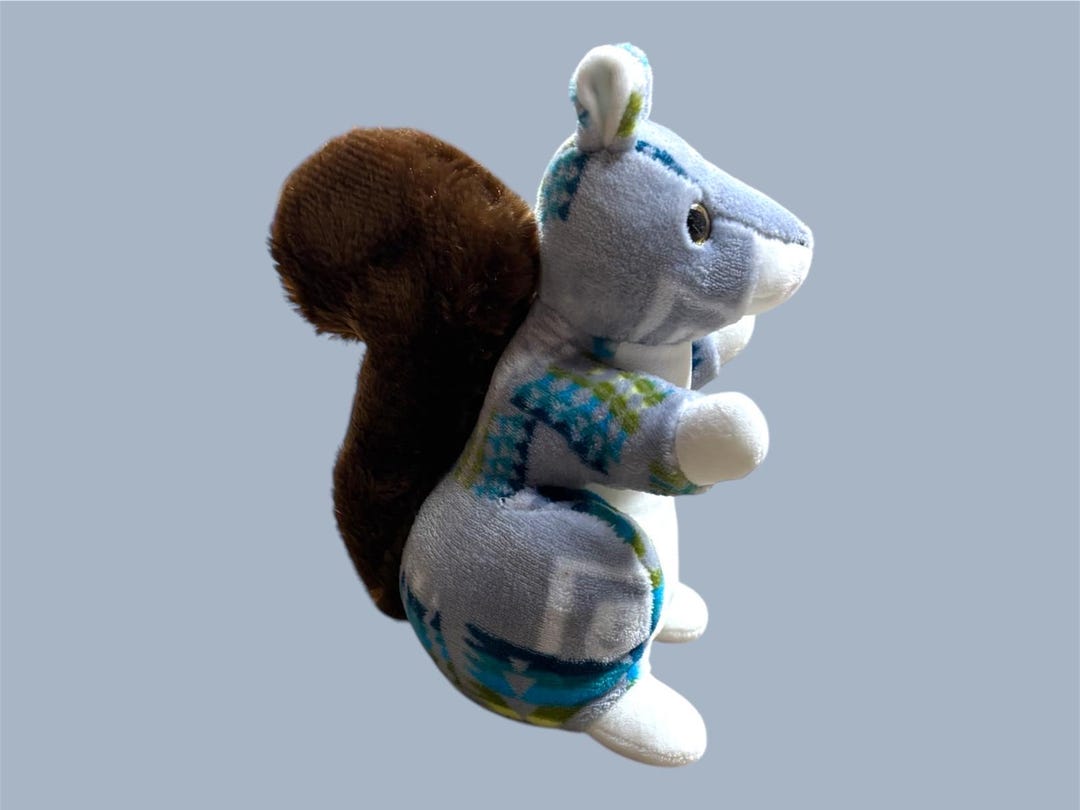 Native-inspired Plush Squirrel – Soft Toy With Tribal Blanket Print ...