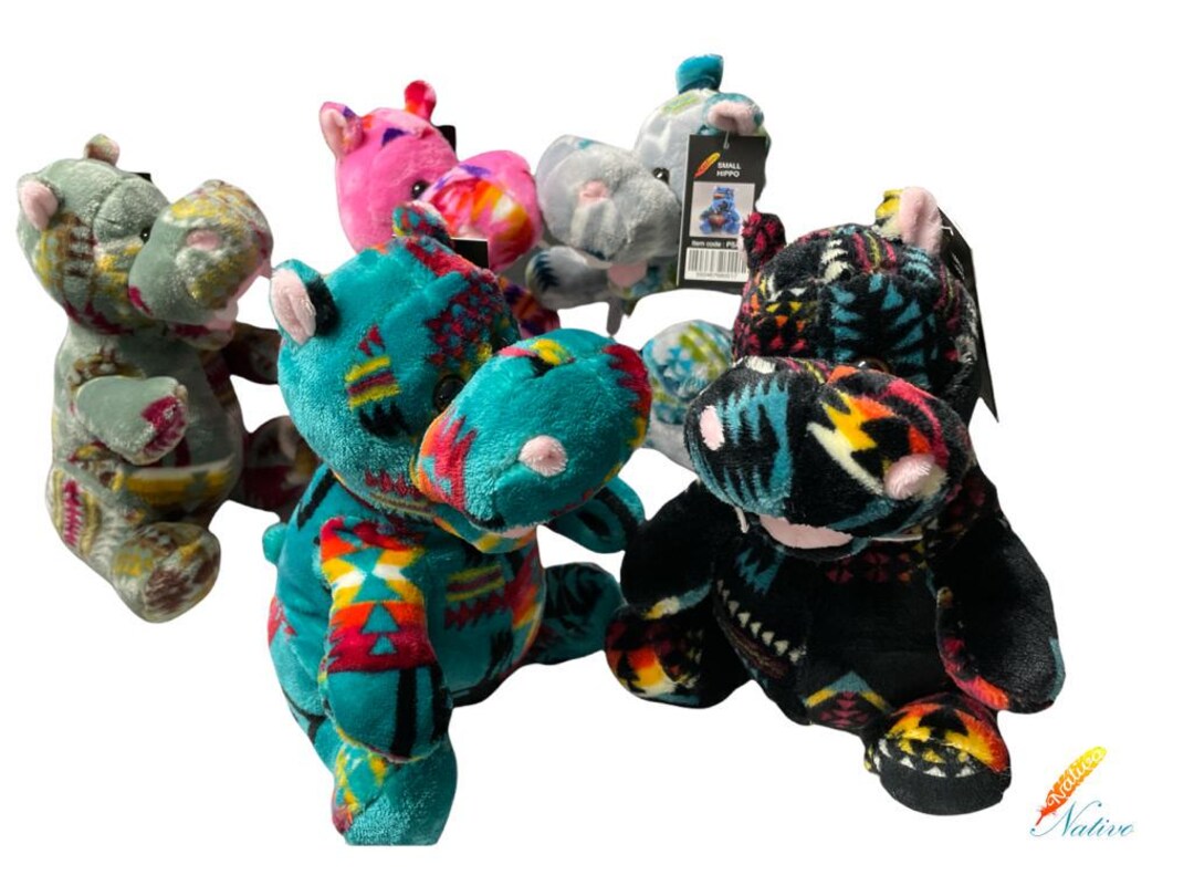 Plush Wolf in Various Colors in Turquoise, Plush Stuffed Animals ...
