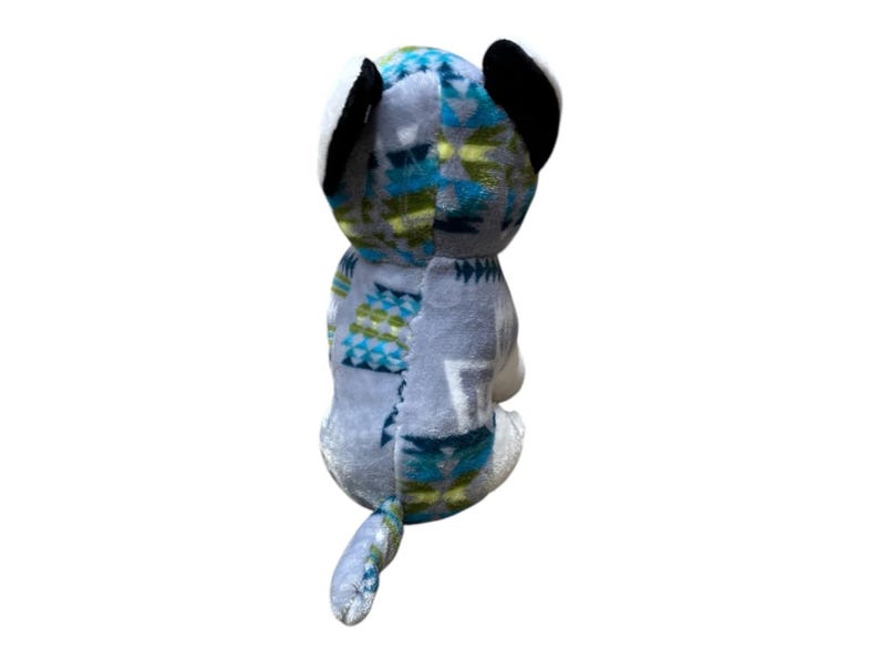 Turquoise Plush Wolf: Southwestern Native American Style Stuffed Animal ...