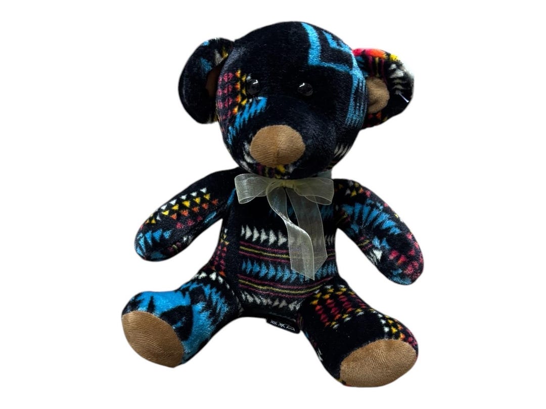 Tribal Pattern Teddy Bear Soft Plush Doll With Native Design - Etsy