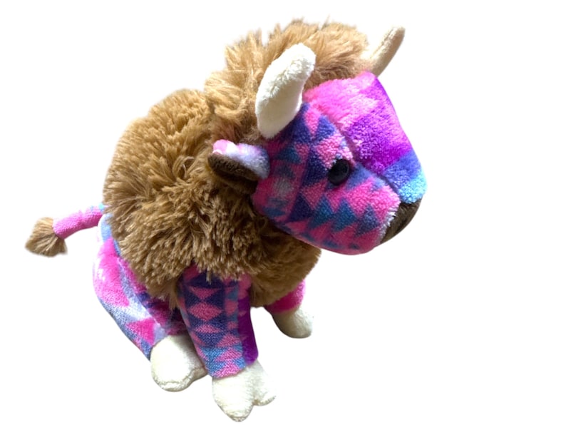 Turquoise Plush Buffalo: Native Stuffed Animal Toy - Etsy