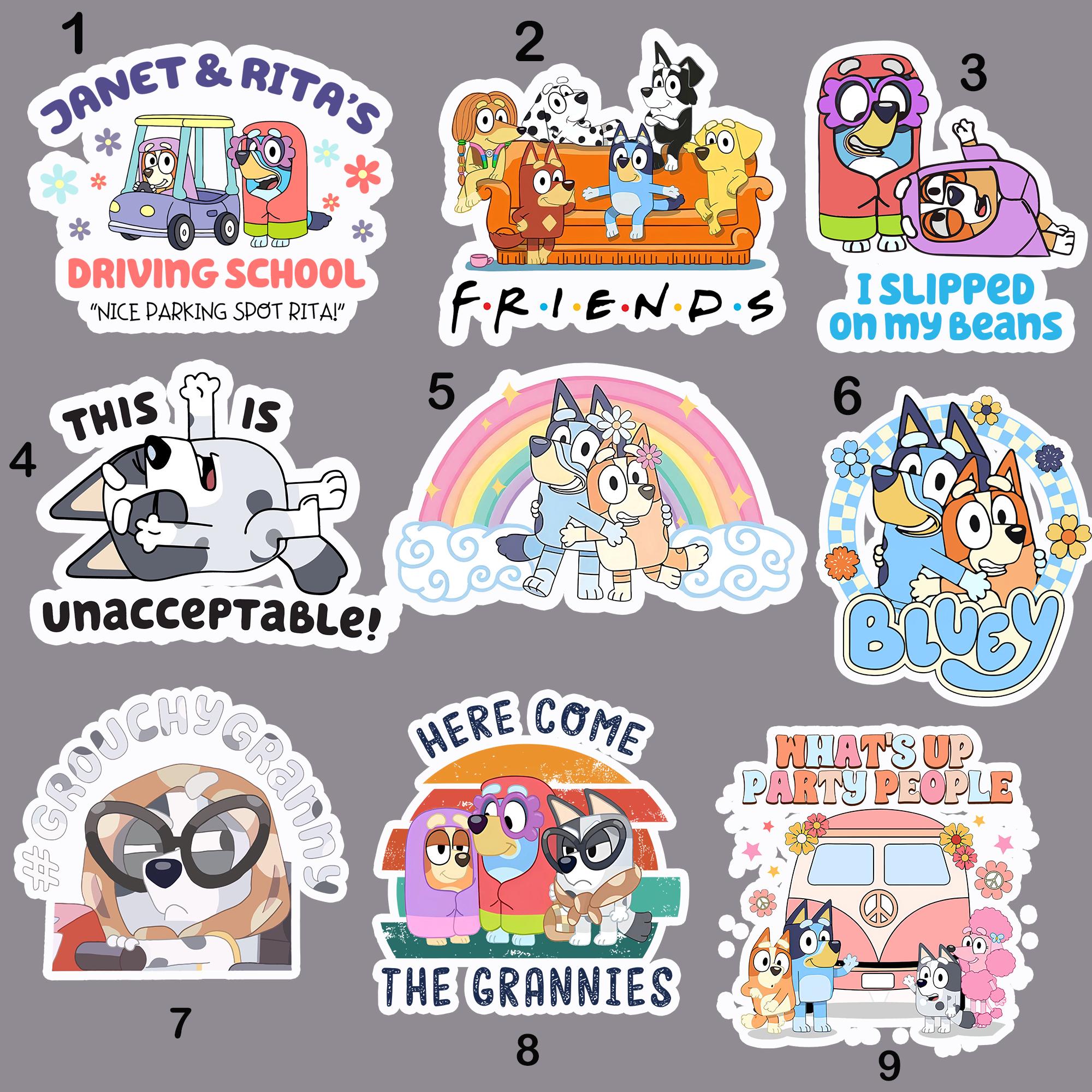 Bluey Vinyl Sticker, Bluey Sticker, Bluey and Bingo Sticker, Funny ...