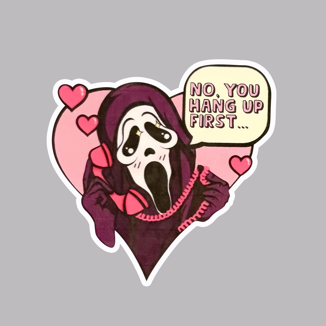 Ghostface Sticker, Ghostface Scream Sticker, Horror Movie Sticker ...