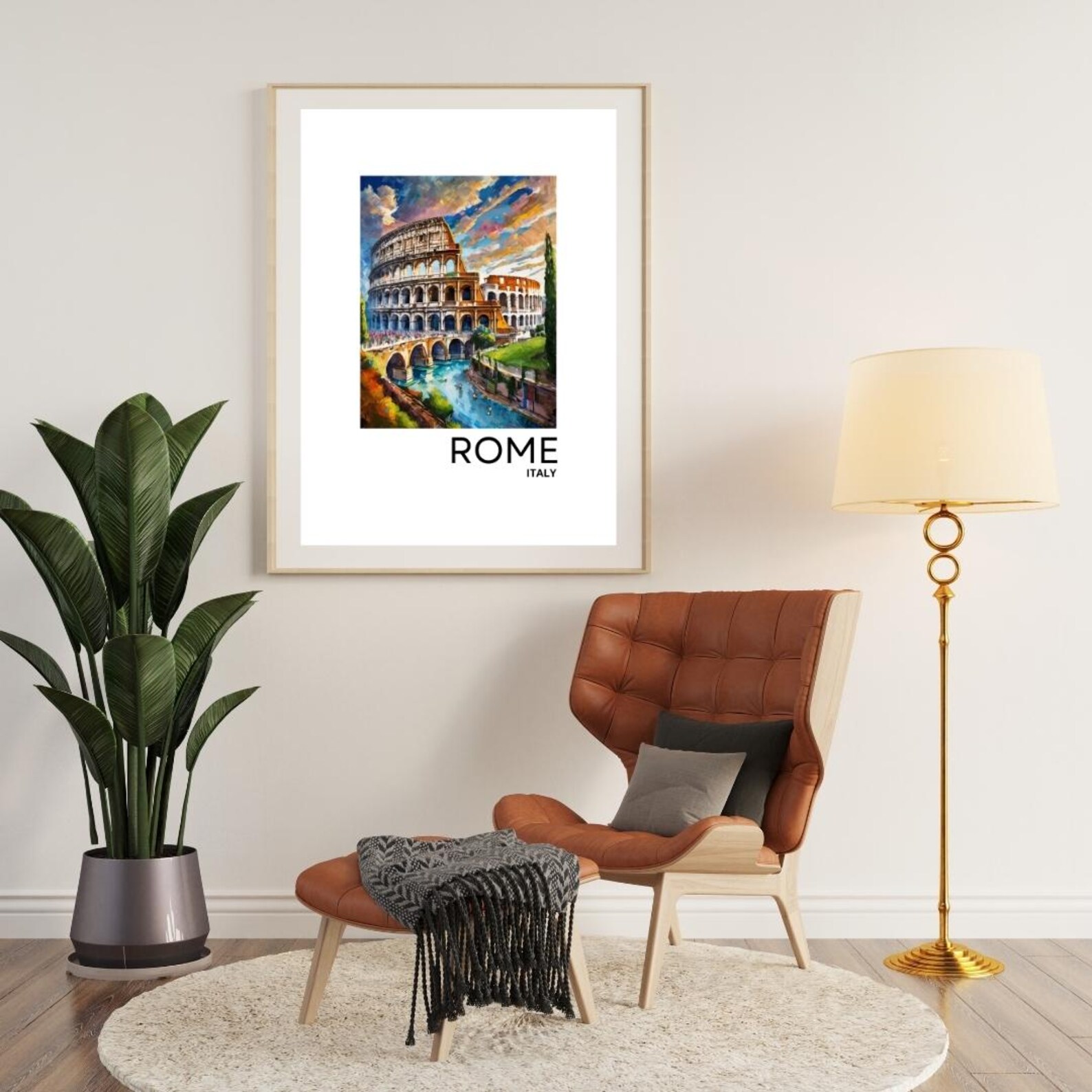 Rome Italy Wall Art Colosseum Home and Office Printable Decor Aesthetic ...