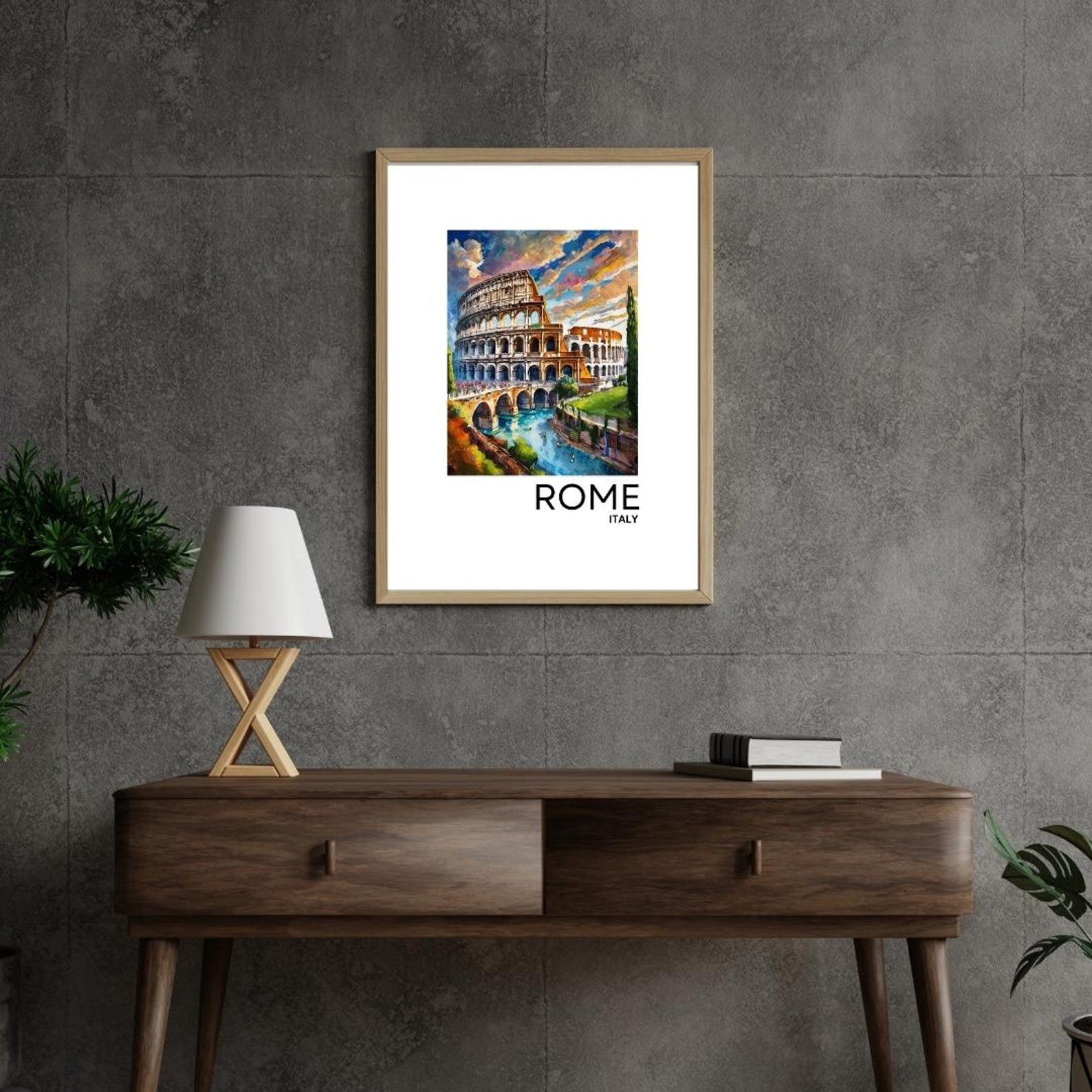 Rome Italy Wall Art Colosseum Home and Office Printable Decor Aesthetic ...