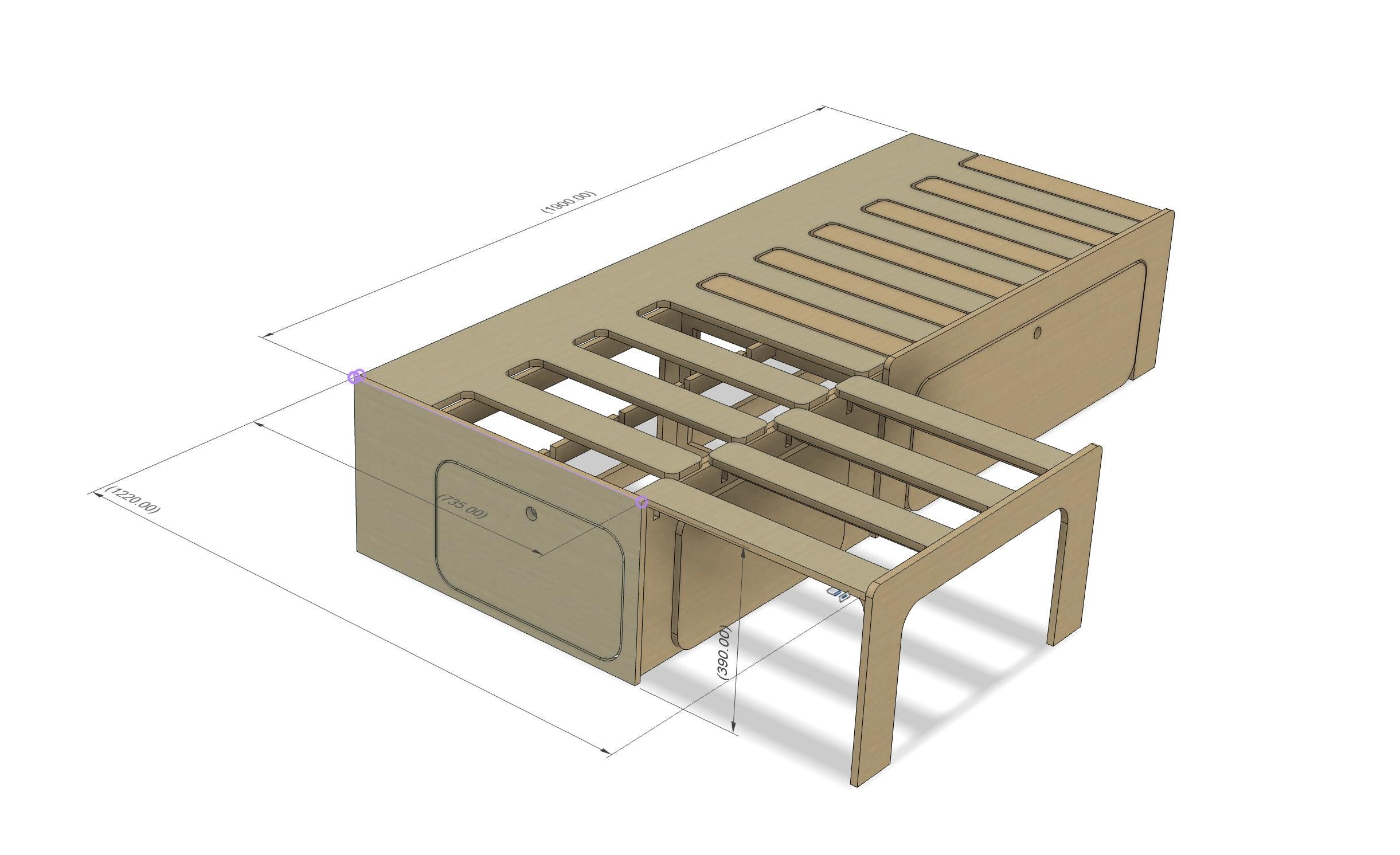 Plans lit peigne de camping-car / Van / Fourgon - 190 ou 180 cm ...