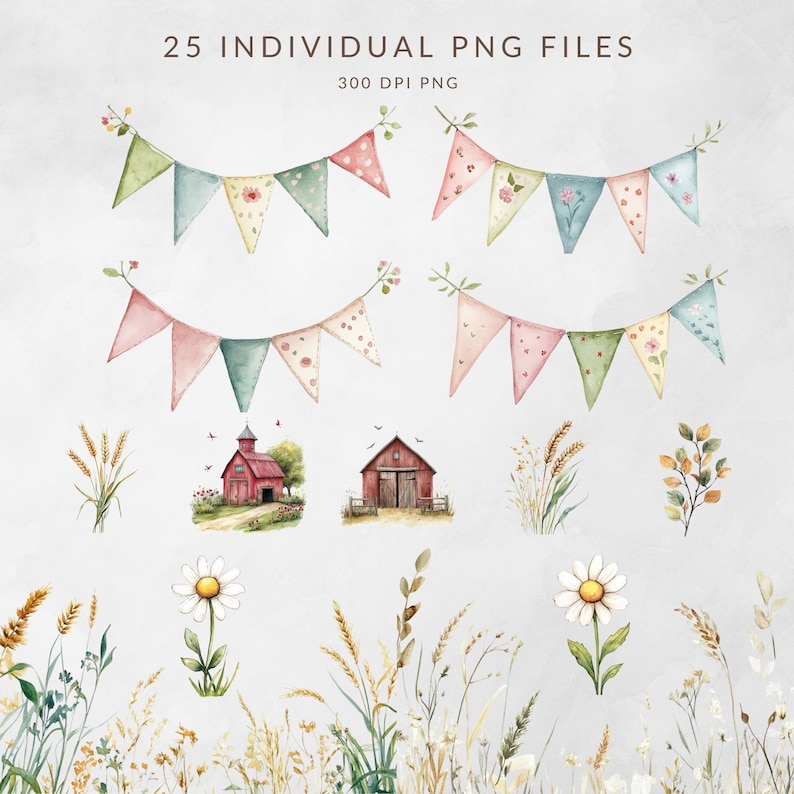 Old Macdonald Had A Farm Clipart Bundle | Sublimation PNG - Farmer ...