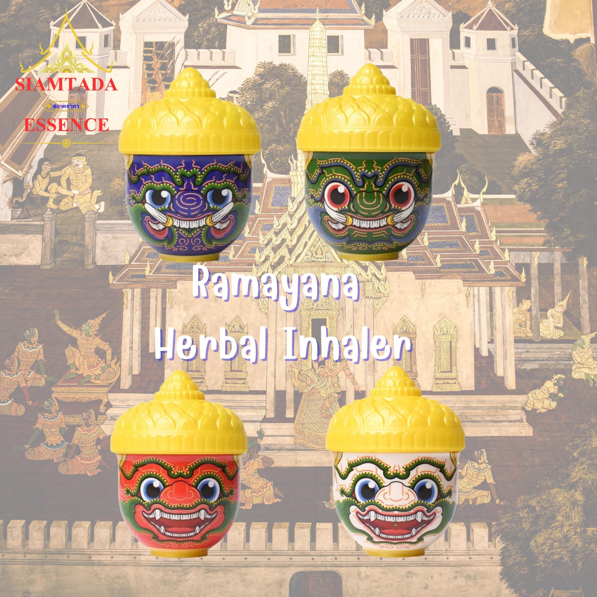 Ramayana Herbal Inhaler, Authentic Thai Souvenir, Natural Aromatherapy ...
