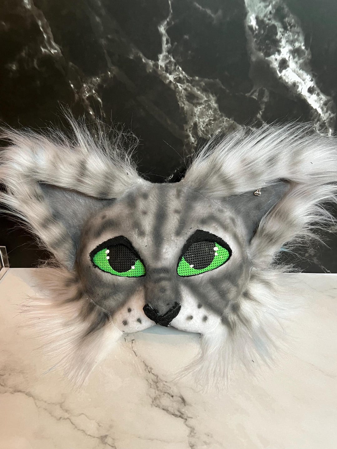 Grey Kitty Cat Mask || Snowystarcrafts Mask || Fully Lined - Etsy