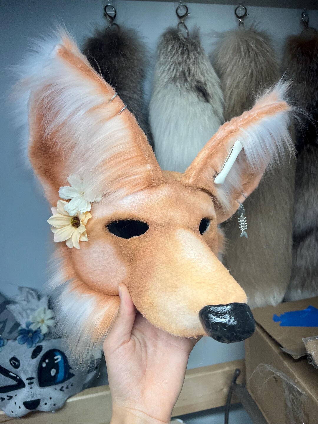 Full EVA Foam Fennec Fox Mask // Lunawildstudios - Etsy