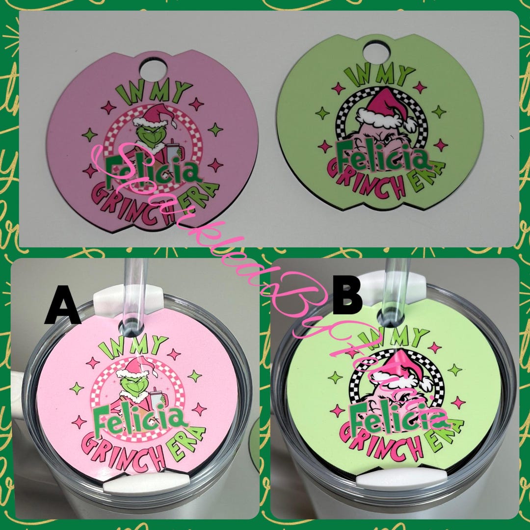 In My Mean Green Guy Era Grinch Nameplates for Stanley 20/30/40 Oz H20 ...