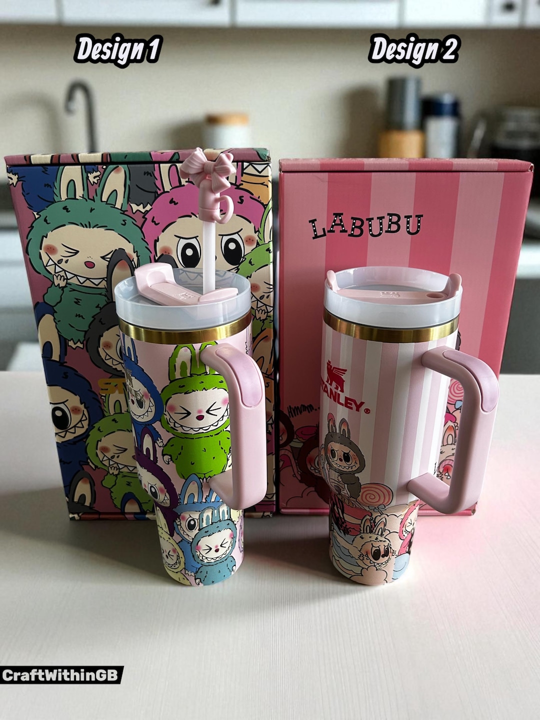 Labubu 40oz Style Tumbler With Gift Box – Kawaii Anime Cup, Pop Mart ...