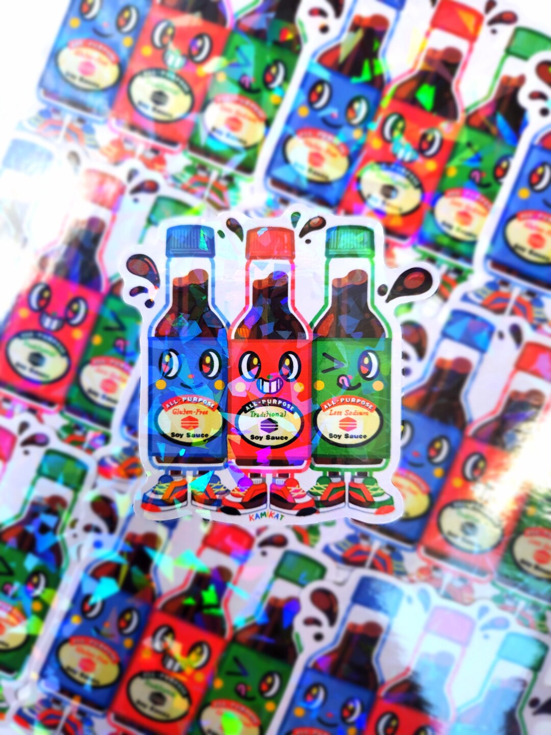 Soy Sauce Sticker | Vinyl Sticker, Die-cut Sticker, Cute Sticker ...