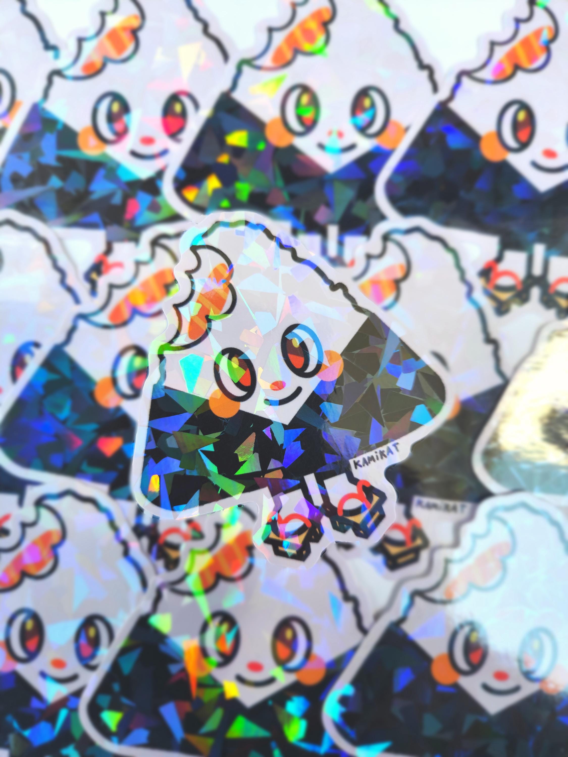 Onigiri Rice Ball Sticker | Vinyl Sticker, Die-cut Sticker, Cute ...