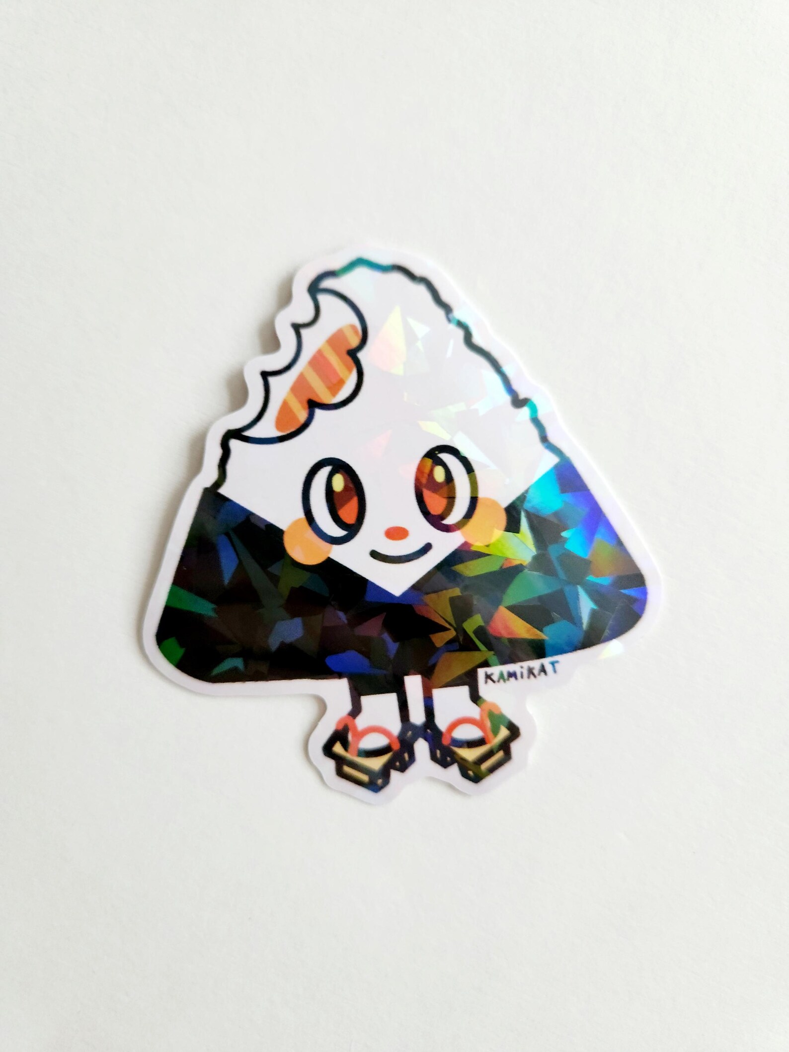Onigiri Rice Ball Sticker | Vinyl Sticker, Die-cut Sticker, Cute ...