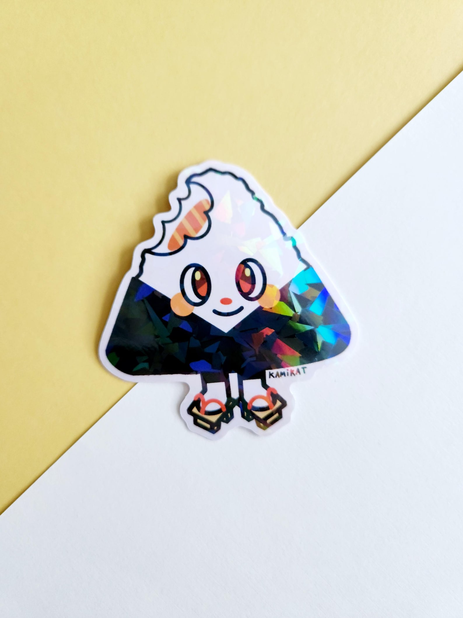 Onigiri Rice Ball Sticker | Vinyl Sticker, Die-cut Sticker, Cute ...